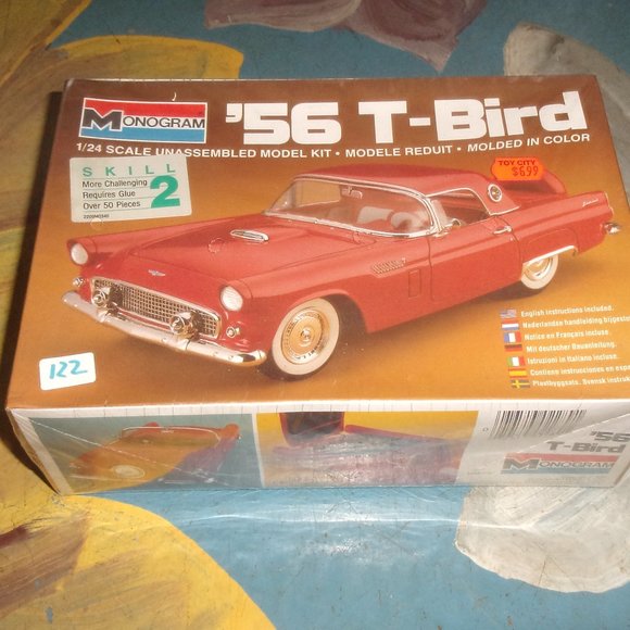 Monogram | Toys | Monogram Model Kit 56 Tbird Car Skill 2 Sealed Box ...